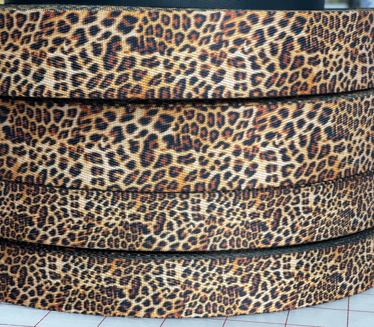 Leopard Print Webbing (5 yard cuts) – Castine Handcrafted